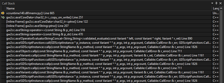 Crash when formatting string · Issue #73258 · godotengine/godot · GitHub