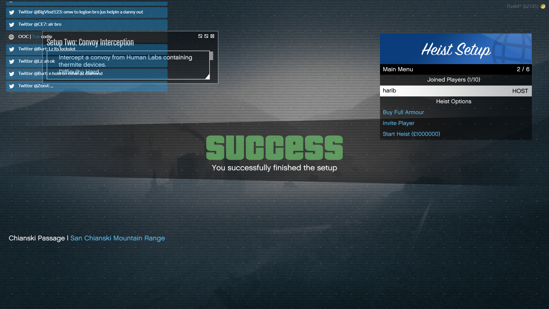 [Bug]: Heist Setups making you pay and redo after it says it is completed · Issue #464 ...