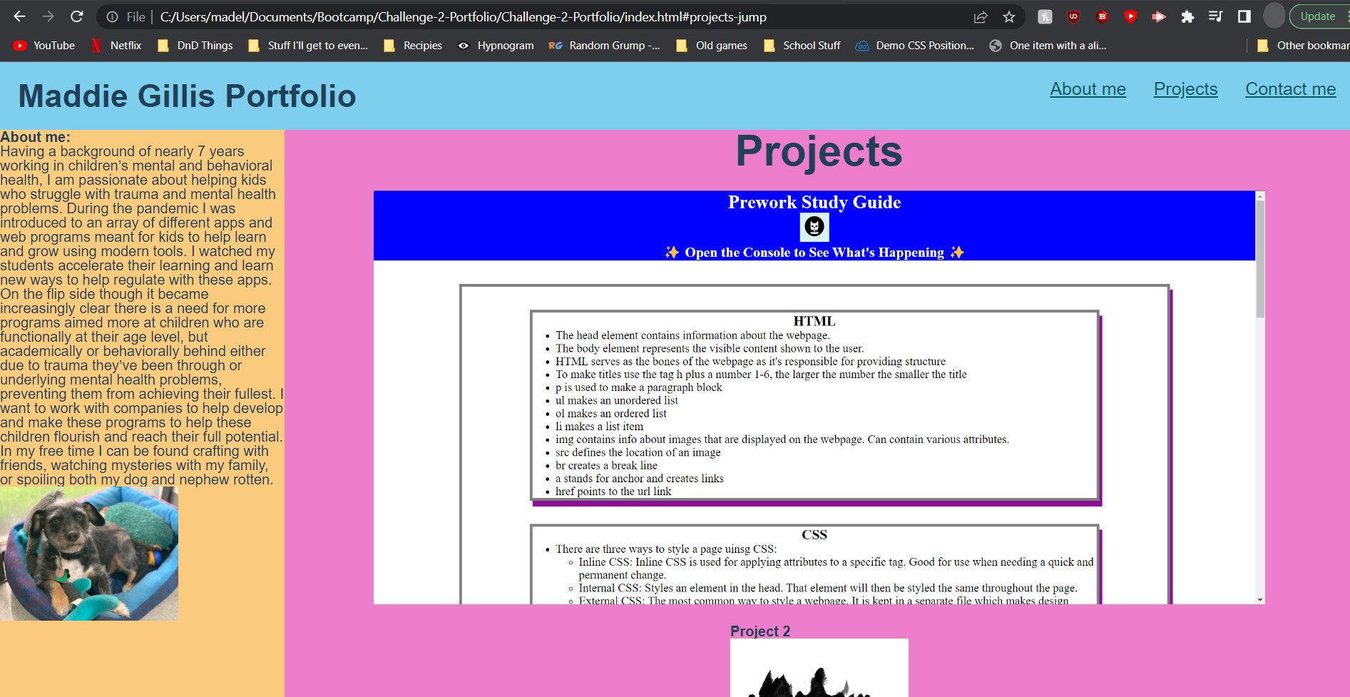 GitHub - MaddieGillis/Challenge-2-Portfolio: CSS Portfolio for challenge 2