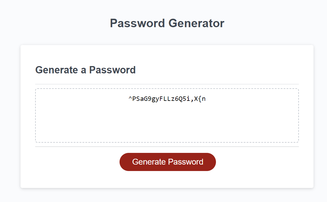 Github Zg4219 Code Password Generator