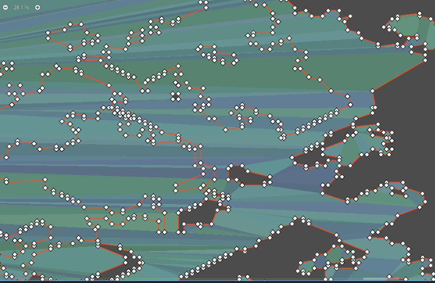 Navigation Of Contour Array Generated With Opencv Is Not Normal In