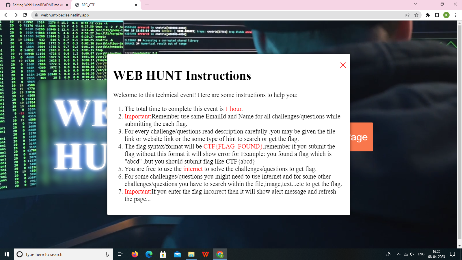 GitHub - kaveriangadi/WebHunt