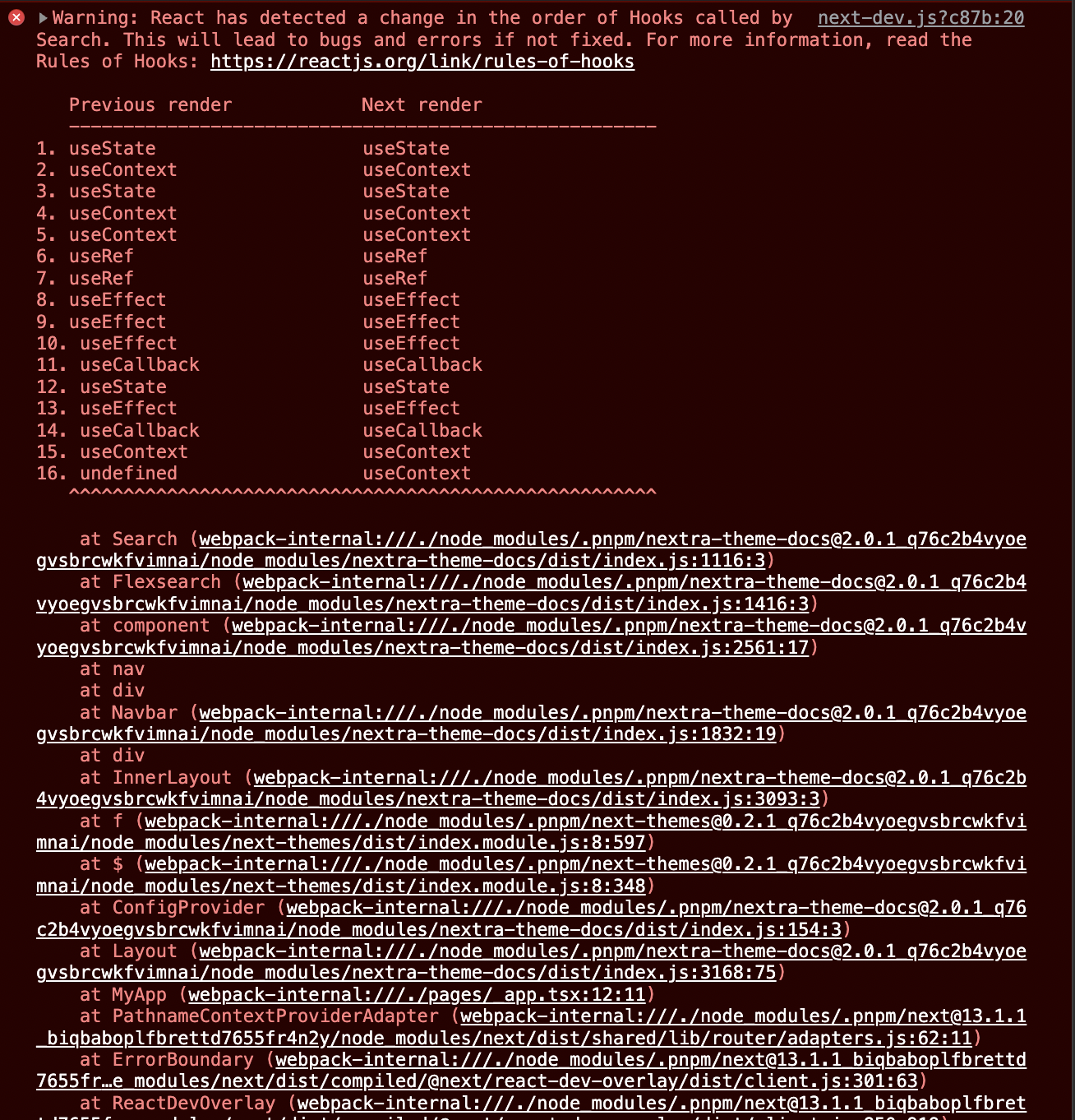 Search not working properly. · Issue #1213 · shuding/nextra · GitHub