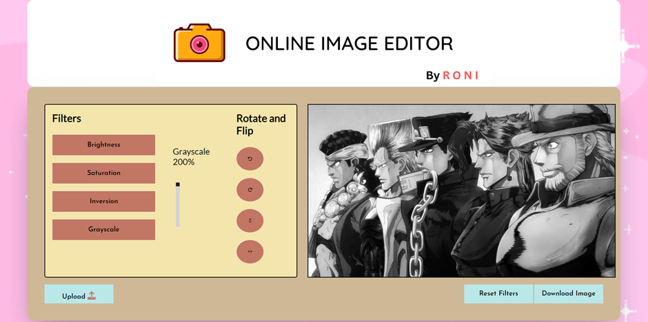 GitHub - roni-2004/Online-Image-Editor: A basic and simple Online Image Editor created using ...