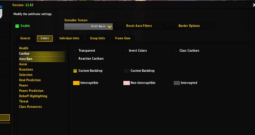 [Classic Bug Report] Interruptible Castbar Color missing from WoTLK · Issue #320 · tukui-org ...