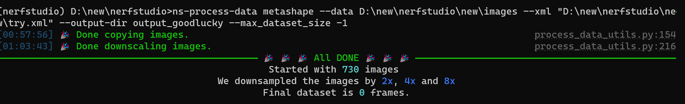 metashape data question · Issue #2430 · nerfstudio-project/nerfstudio · GitHub