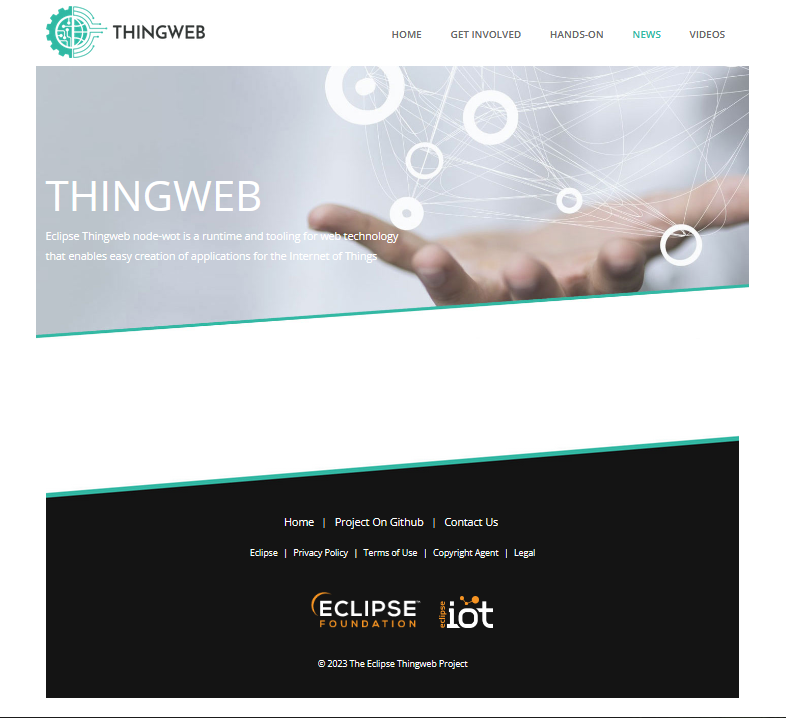 Layout Between Header And Footer Not Nicely Aligned · Issue 54 · Eclipse Thingweb Website · Github