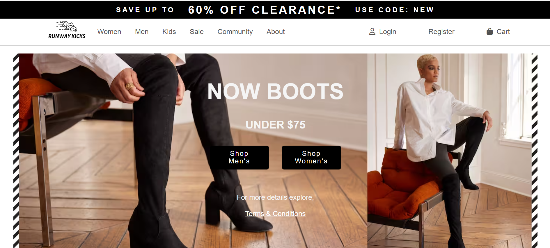 GitHub - Swati-Tanu/Runway-Kicks: Runway Kicks, a footwear ecommerce website for purchasing ...