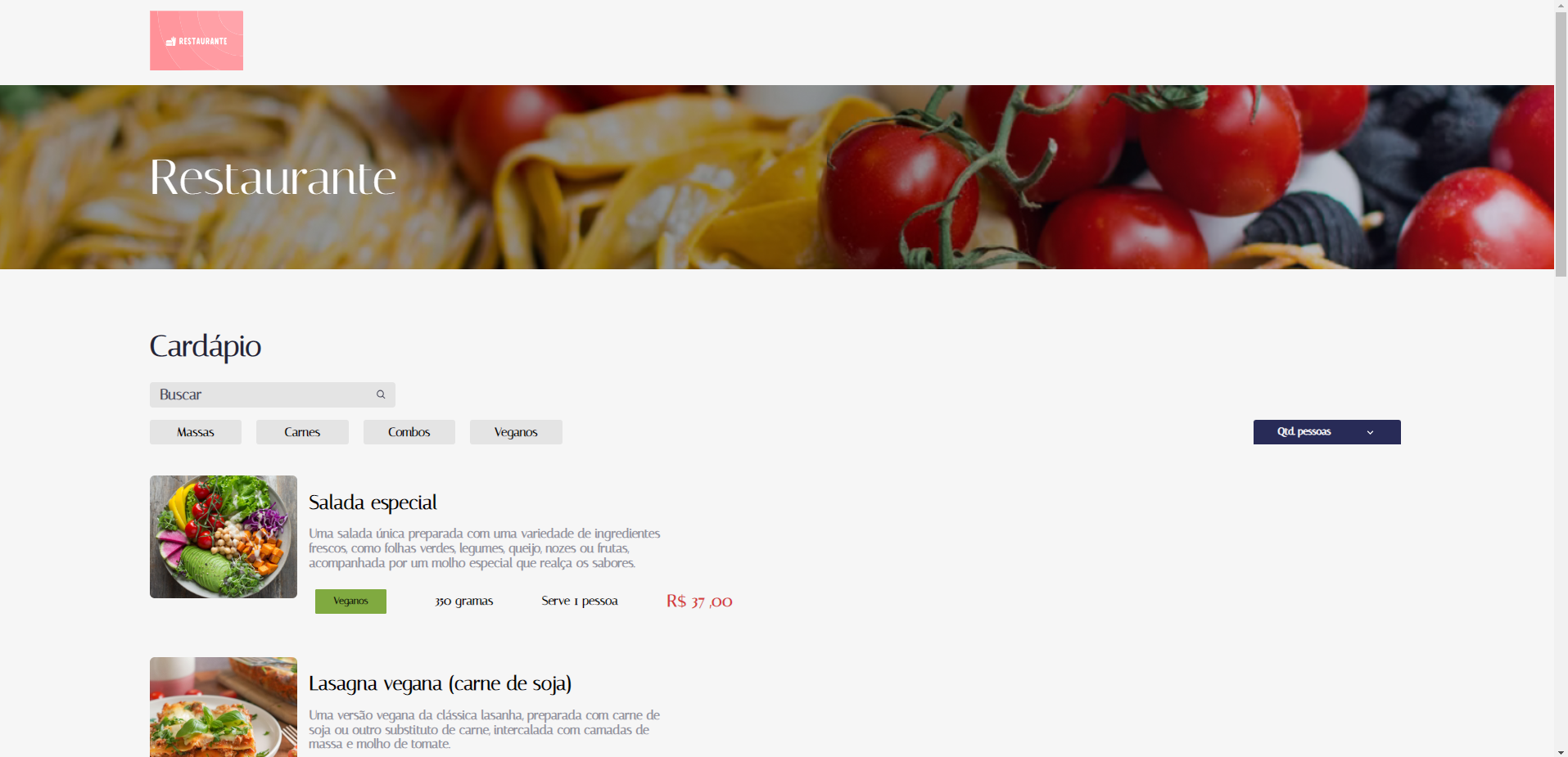 GitHub - Wereouts/restaurante: Site fictício de um restaurante onde contém o cardápio do mesmo e ...