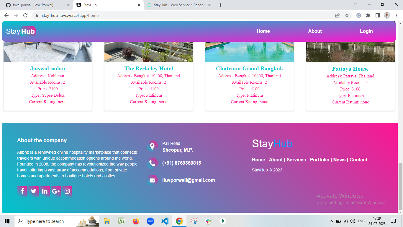 GitHub - love-porwal/StayHub: StayHub - Inspired by Airbnb: This is an ...