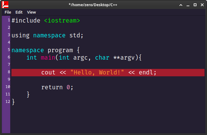 Github Arzero 12femto A Lightweight Text Editor With Syntax Highlighting 