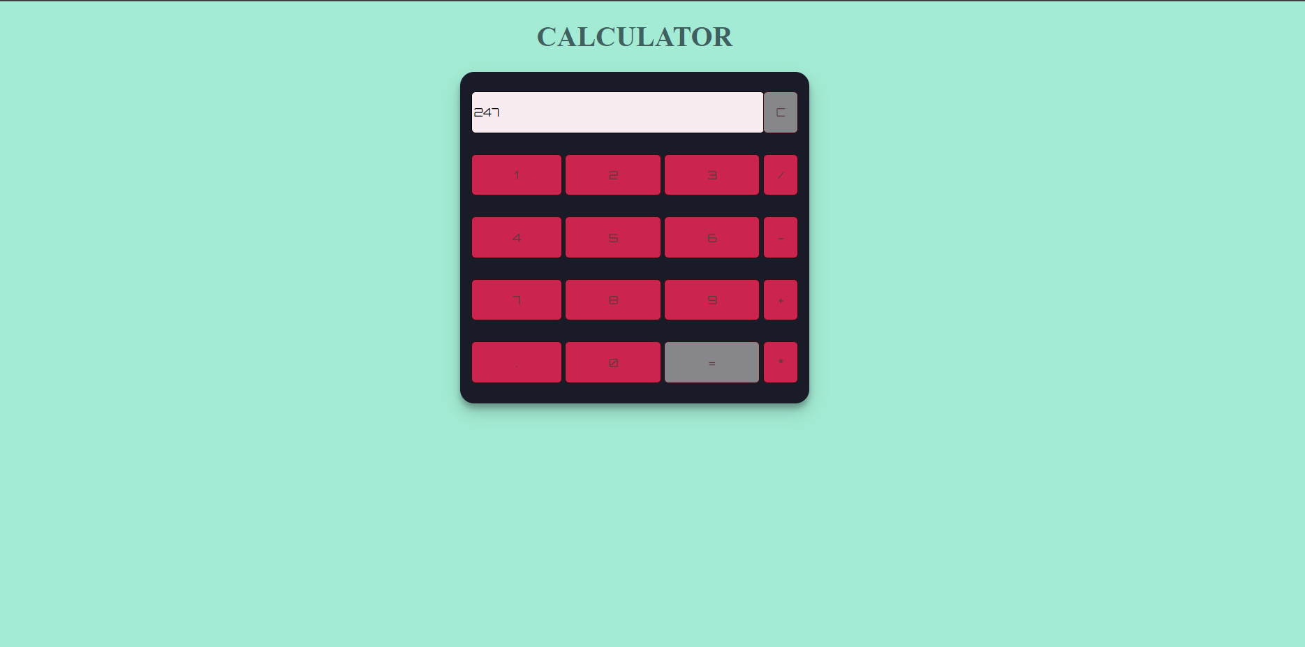 Github Vrushi95calci Calci Using Html Css Javascript 8550