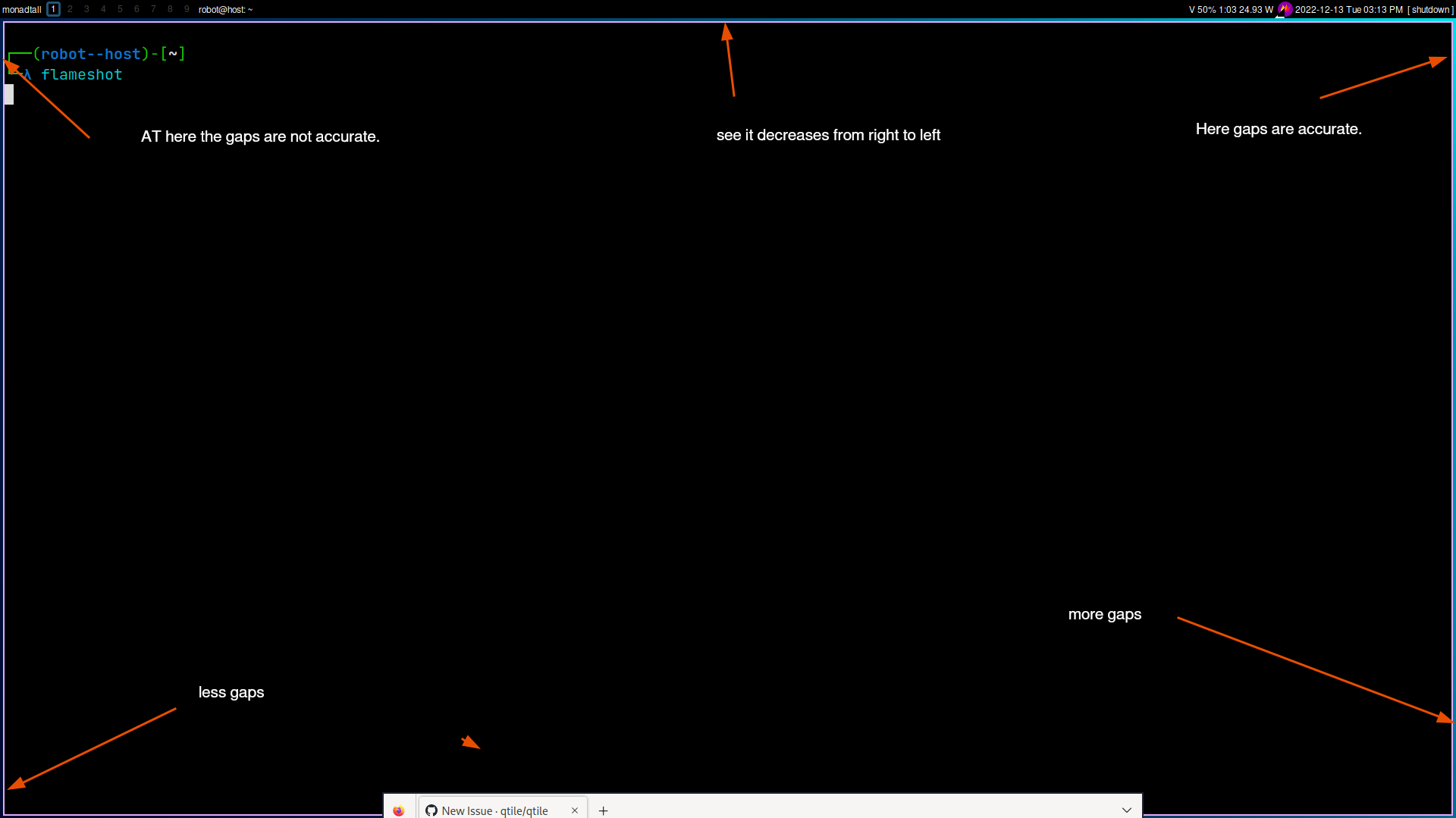 Terminal Position Not Accurate · Issue 4063 · Qtile Qtile · Github