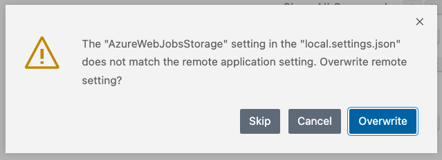 Prompts for storage account and creates AzureWebJobsStorage in ...