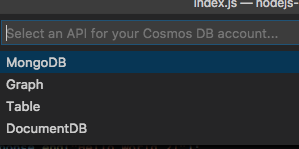 Rename CosmosDB apis to be consistent with the portal · Issue #415 · microsoft/vscode-cosmosdb ...