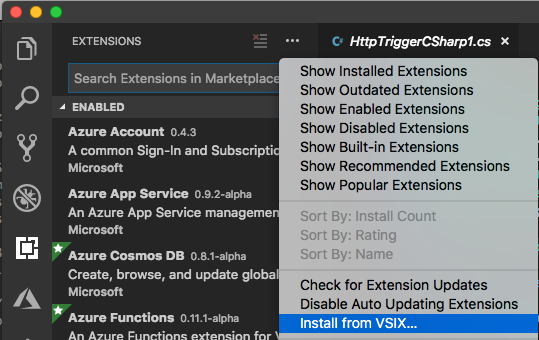 Publishing function app fails: Error Message: Cannot read property 'constructor' of undefined ...