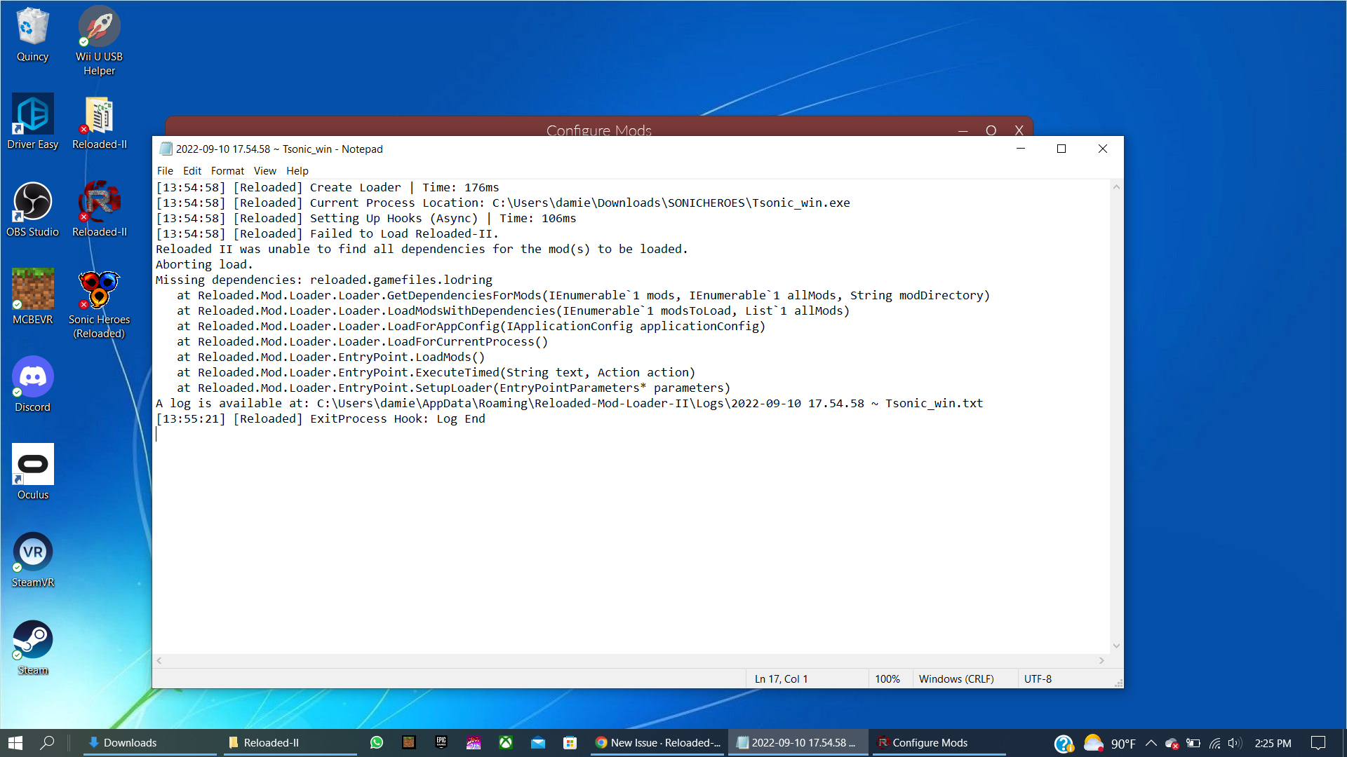 Sonic Heroes won't load with mods · Issue #134 · Reloaded-Project/Reloaded-II · GitHub