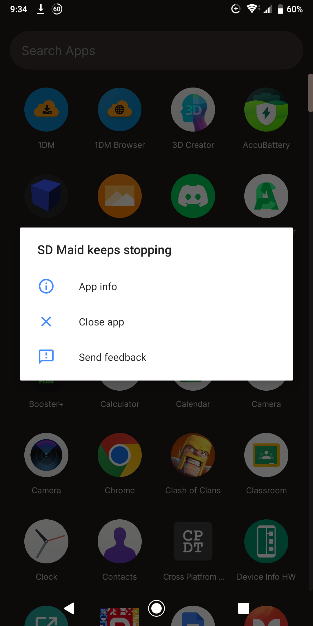[BUG] SD Maid app Crash · Issue #2906 · LawnchairLauncher/lawnchair · GitHub