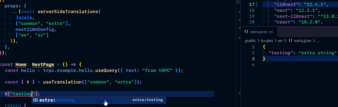 [22.4.2-5] When adding keys from non-default namespaces, incorrect TS suggestions are given that ...