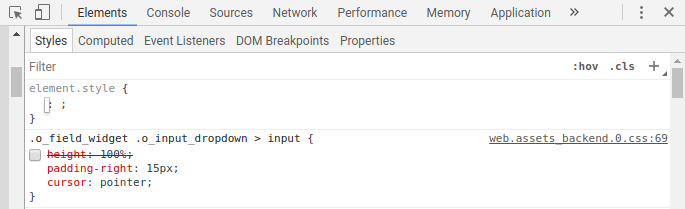 [11.0] Height of Drop-down input field is bit shorter than other type ...