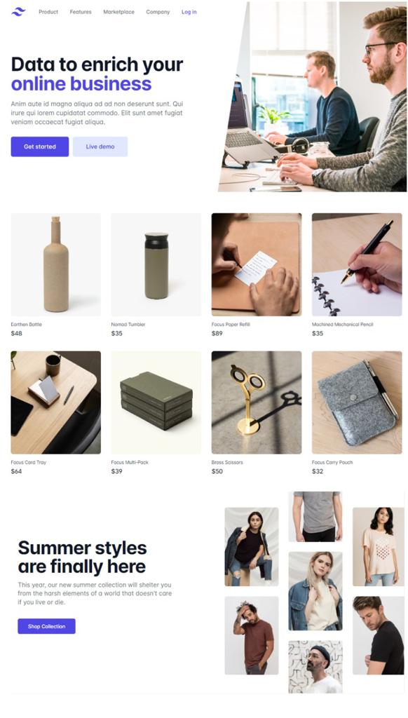 GitHub - harithabudaraju/tailwind-layout