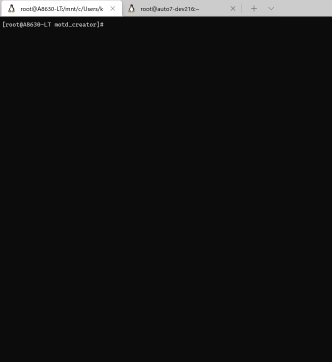 GitHub - taclose/mkmotd: sshでログイン時に表示するmotdのドット絵作成ツール · GitHub