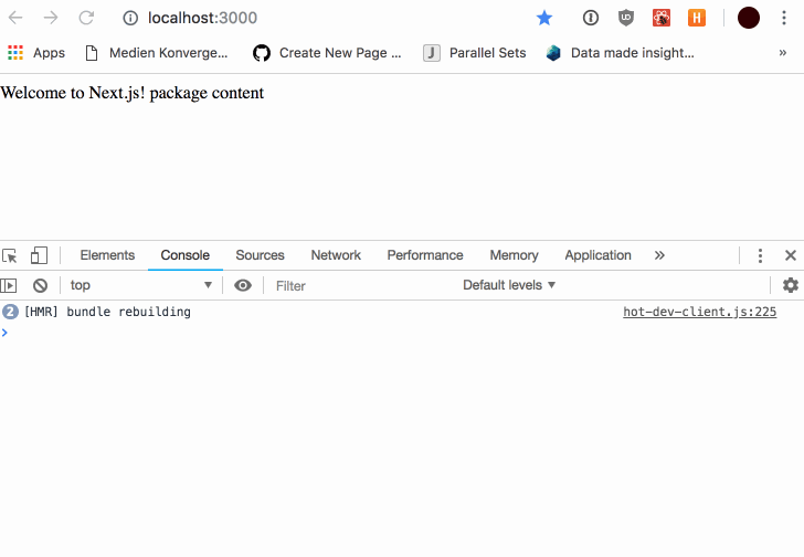 Hot reloading of linked modules doesn't work on server · Issue #5463 · vercel/next.js · GitHub