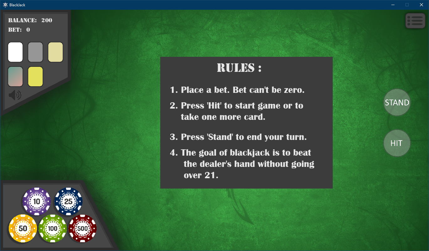 GitHub - ExPikaPaka/BlackJack: C++ SDL BlackJack game