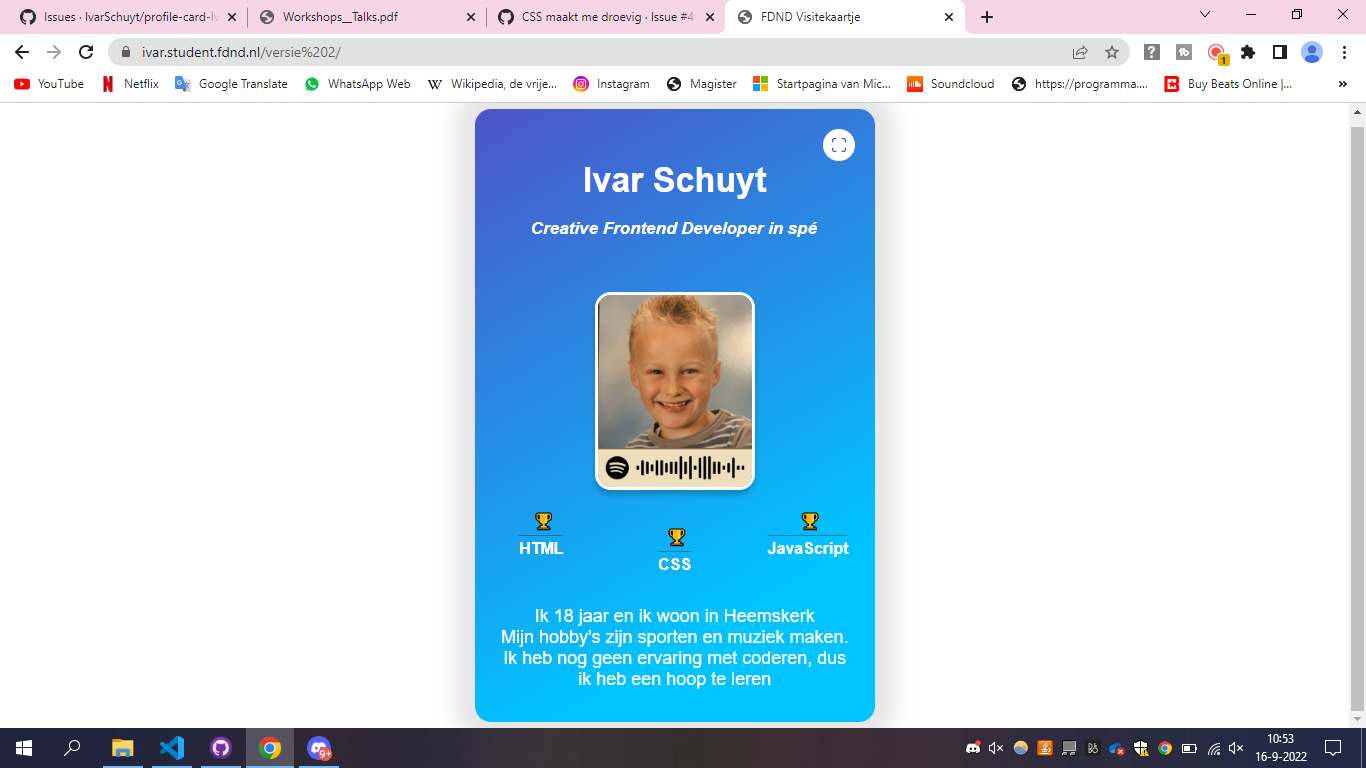 GitHub - IvarSchuyt/profile-card-Ivar-Schuyt: Maak met HTML, CSS en JavaScript een visitekaartje