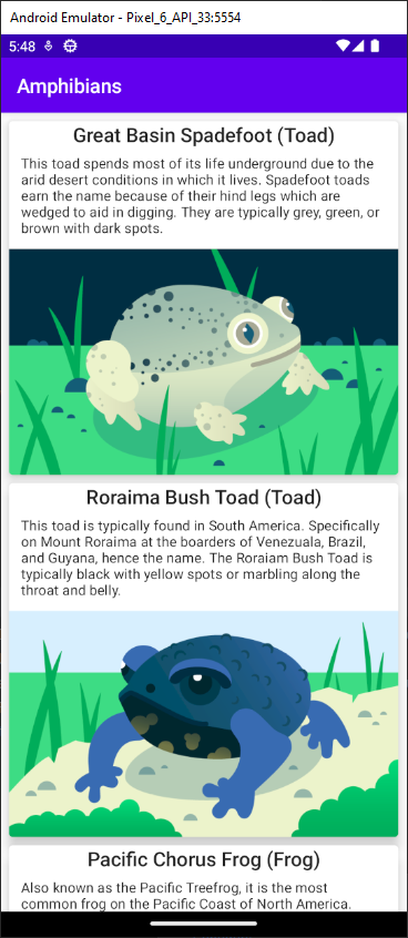 GitHub - okou4/AmphibianApp: App that fetches amphibian data from API and displays them on screen