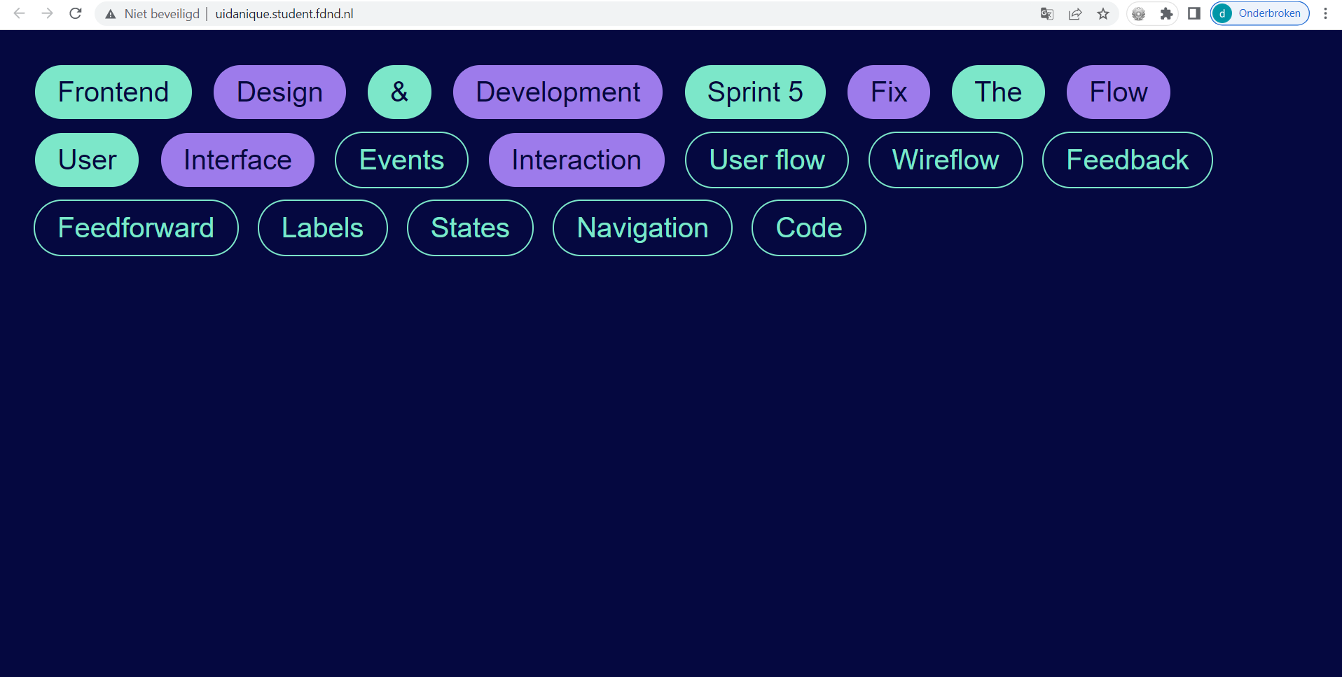 GitHub - Daniquedejong/fix-the-flow-ui-events: Verschillende User Interface events uitproberen