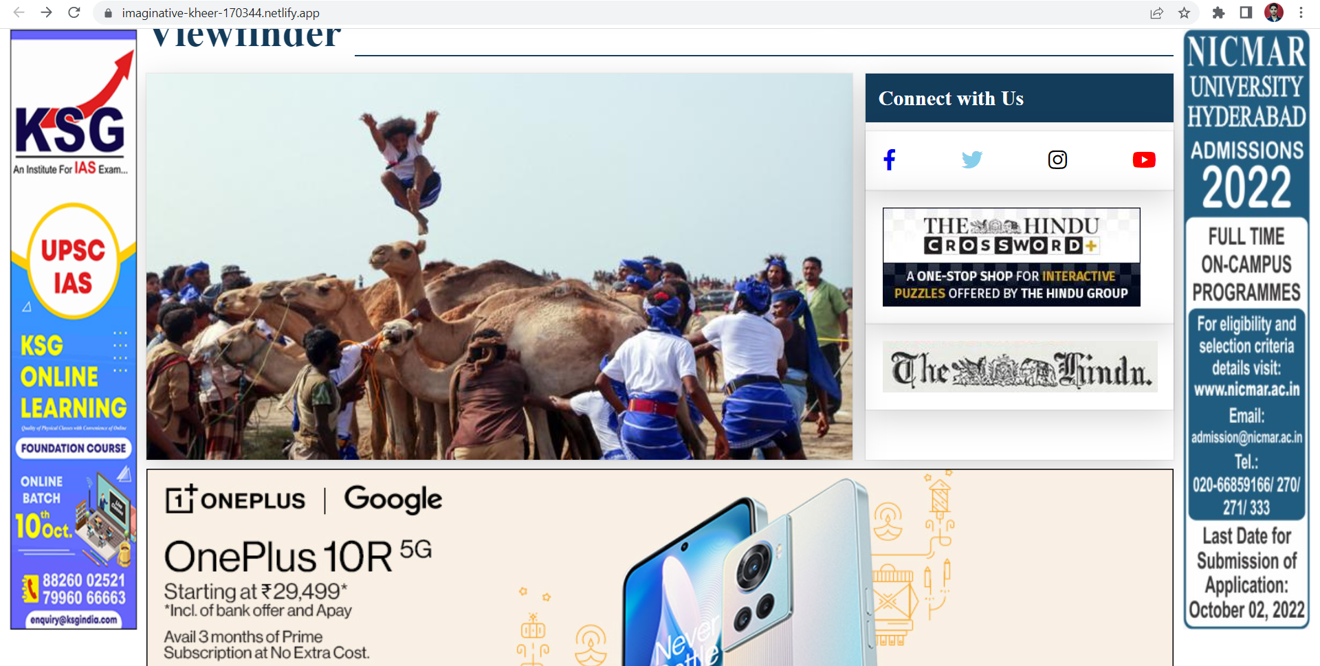 GitHub - rsrajput03/HinduNews-Clone: A Hindu news is a online website to read news related to ...