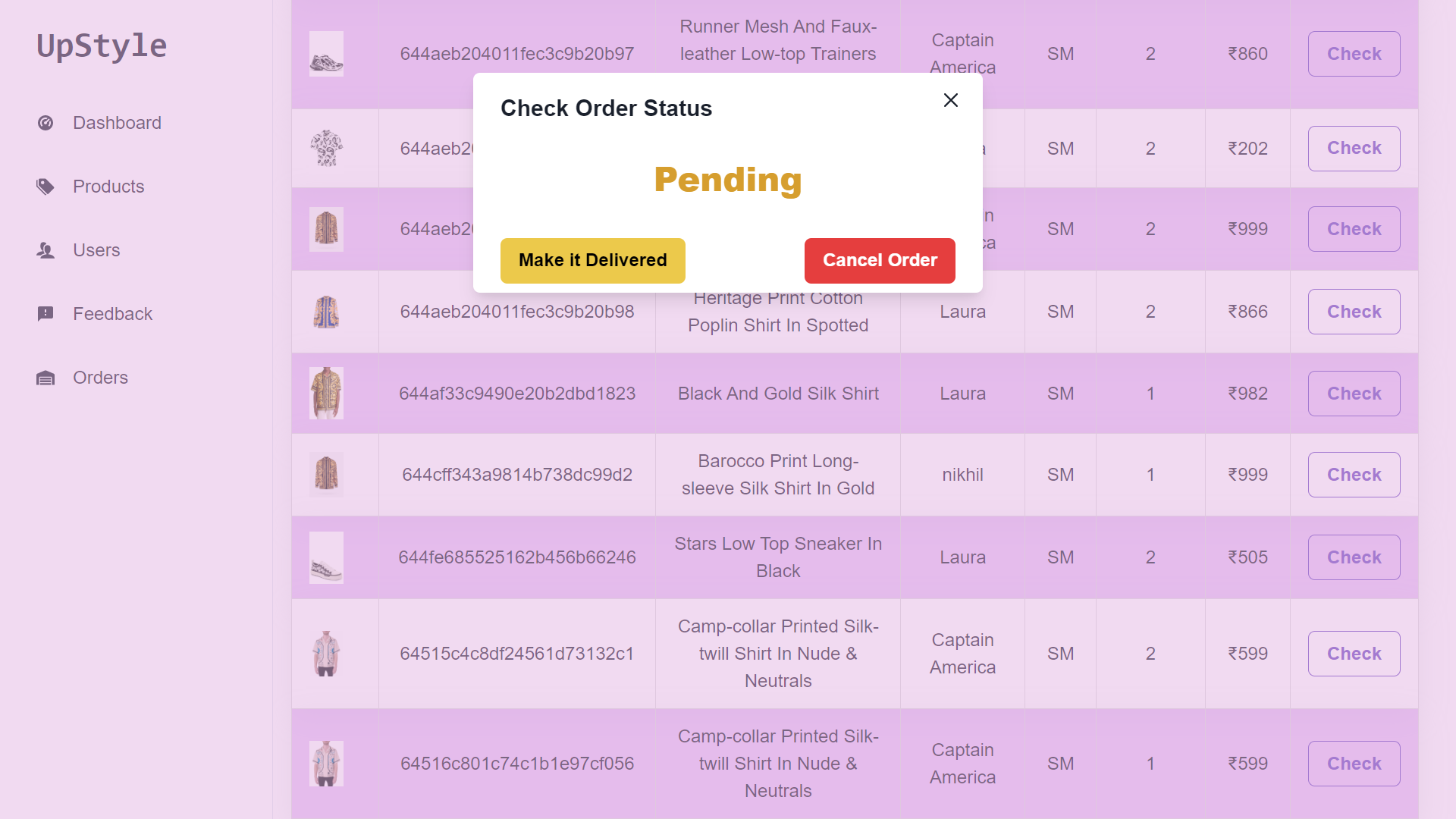 GitHub - faizal-siddiqui/Upstyle: A Full Stack web store that provides user-interface that ...