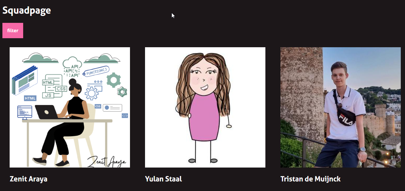 GitHub - FouadTaissate/connect-your-tribe-squad-page: Redesign met je squad een squadpagina op ...