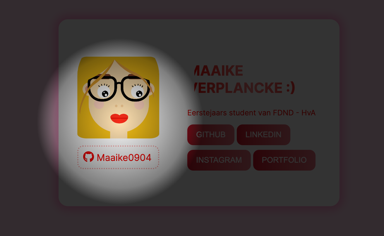 GitHub - Maaike0904/connect-your-tribe-profile-card: Redesign je visitekaartje op basis van een ...