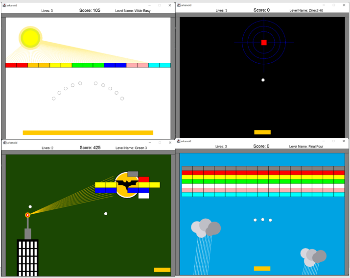 Github Dansaada Arkanoid Game An Arkanoid Game As Part Of An Object Oriented Programing