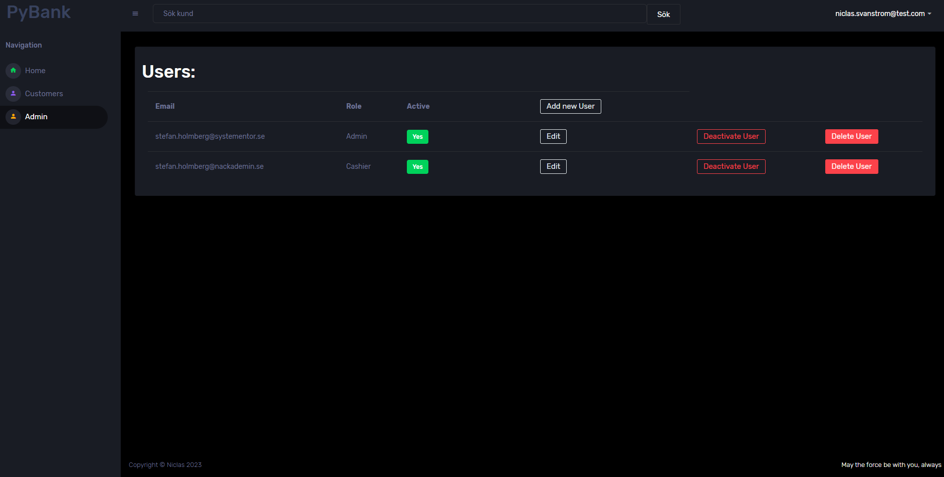 GitHub - niclas-svanstrom/Banken