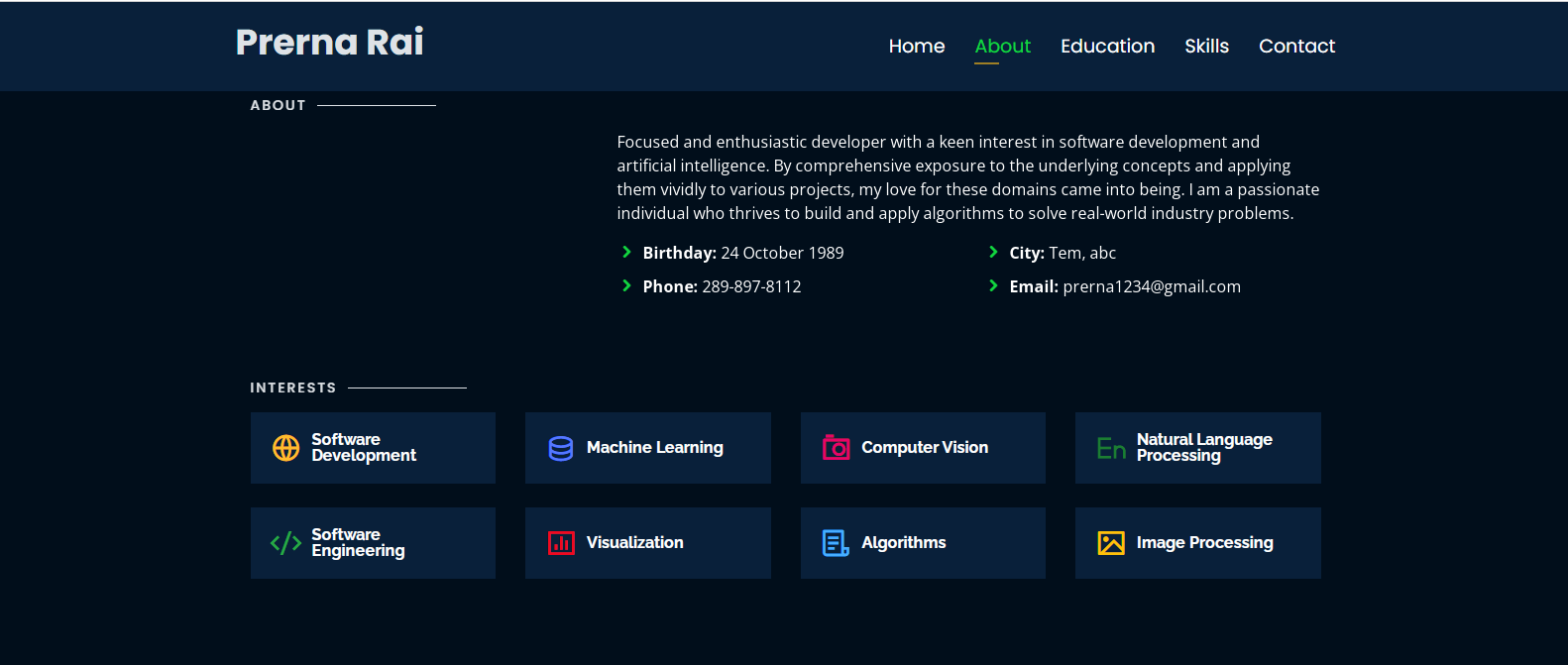 GitHub - kadambari68/Dummy-Portfolio