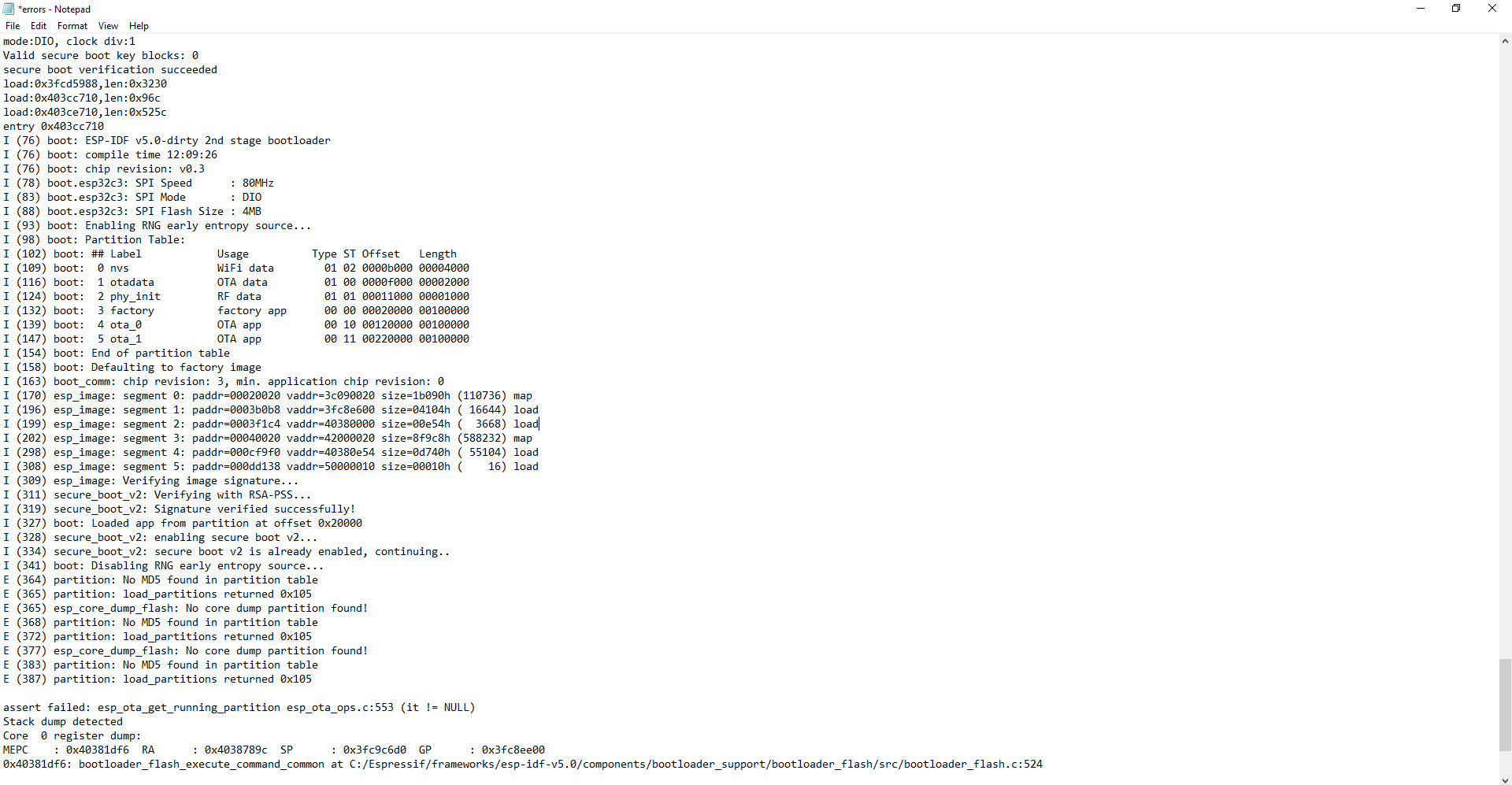 esp_ota_get_running_partition fail on OTA slot (IDFGH-1388) · Issue #3667 · espressif/esp-idf ...