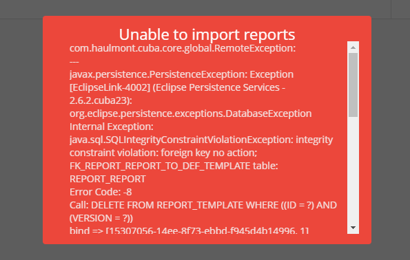 Add meaningful error message for importing a report with the same ID · Issue #98 · cuba-platform ...