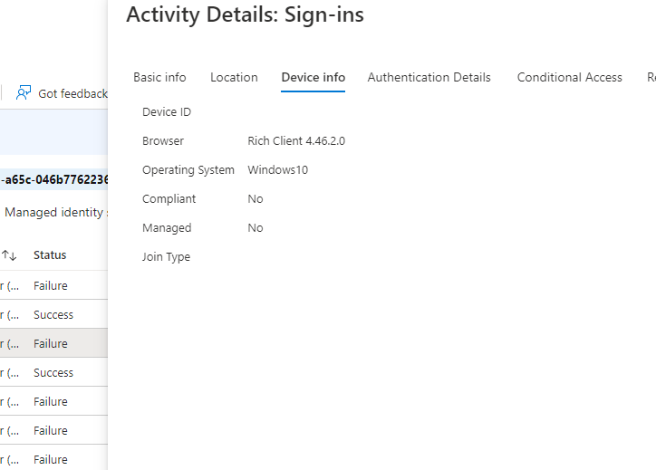 [Bug] Exception AADSTS53000 using AcquireTokenByIntegratedWindowsAuth on .NET Framework but not ...