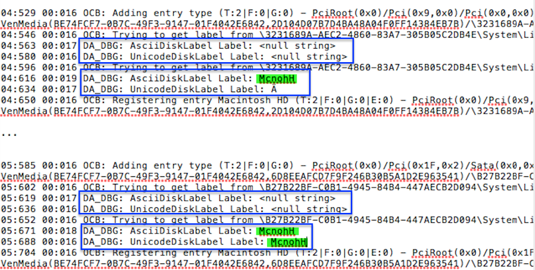 OC v059 Misidentifies Cloned Drive after Applying SecUpd2020-003 · Issue #957 · acidanthera ...