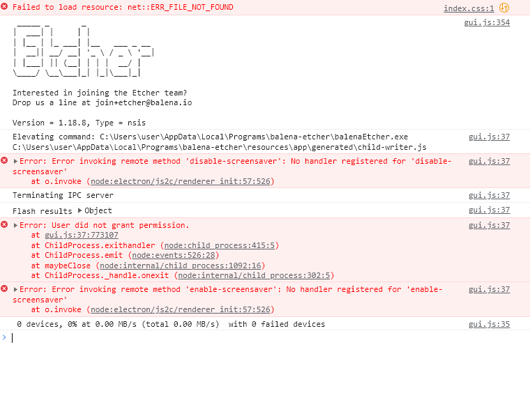 User dont grant permission · Issue #4072 · balena-io/etcher · GitHub