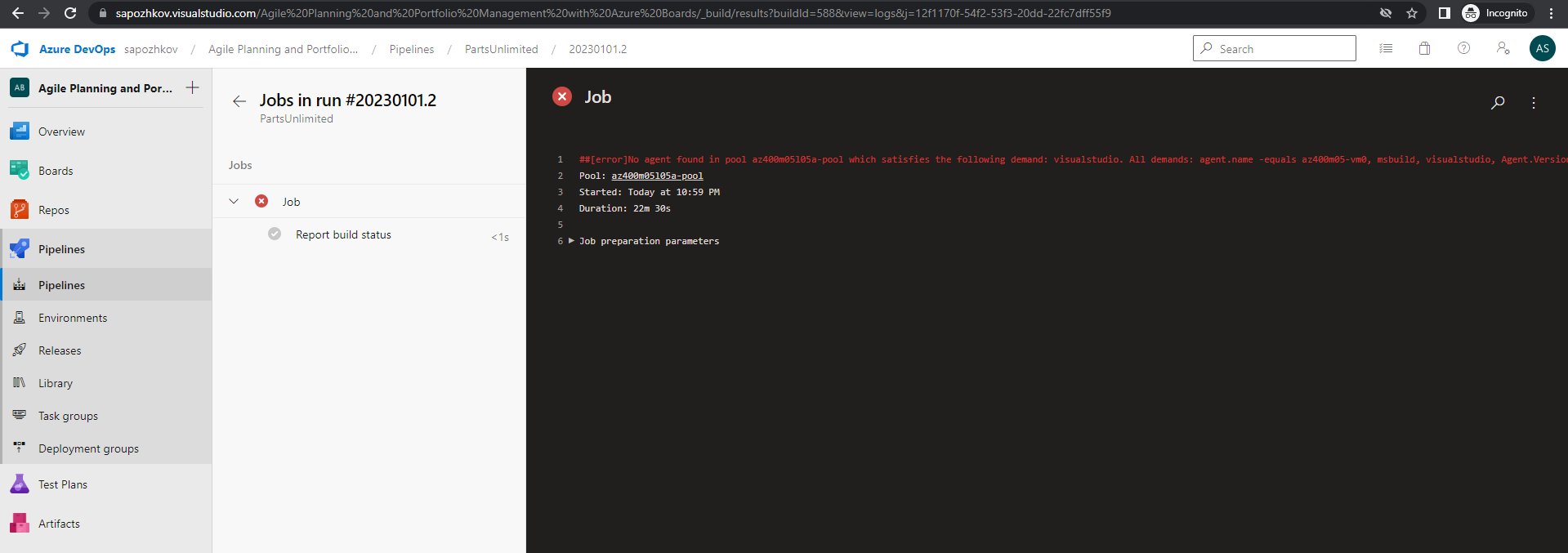 LAB04: Visual Studio as a Prerequisite for Build Agent · Issue #351 · MicrosoftLearning/AZ400 ...