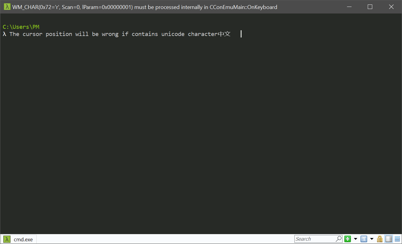 Something wrong with Windows 10 UTF-8 support. · Issue #1986 · cmderdev/cmder · GitHub
