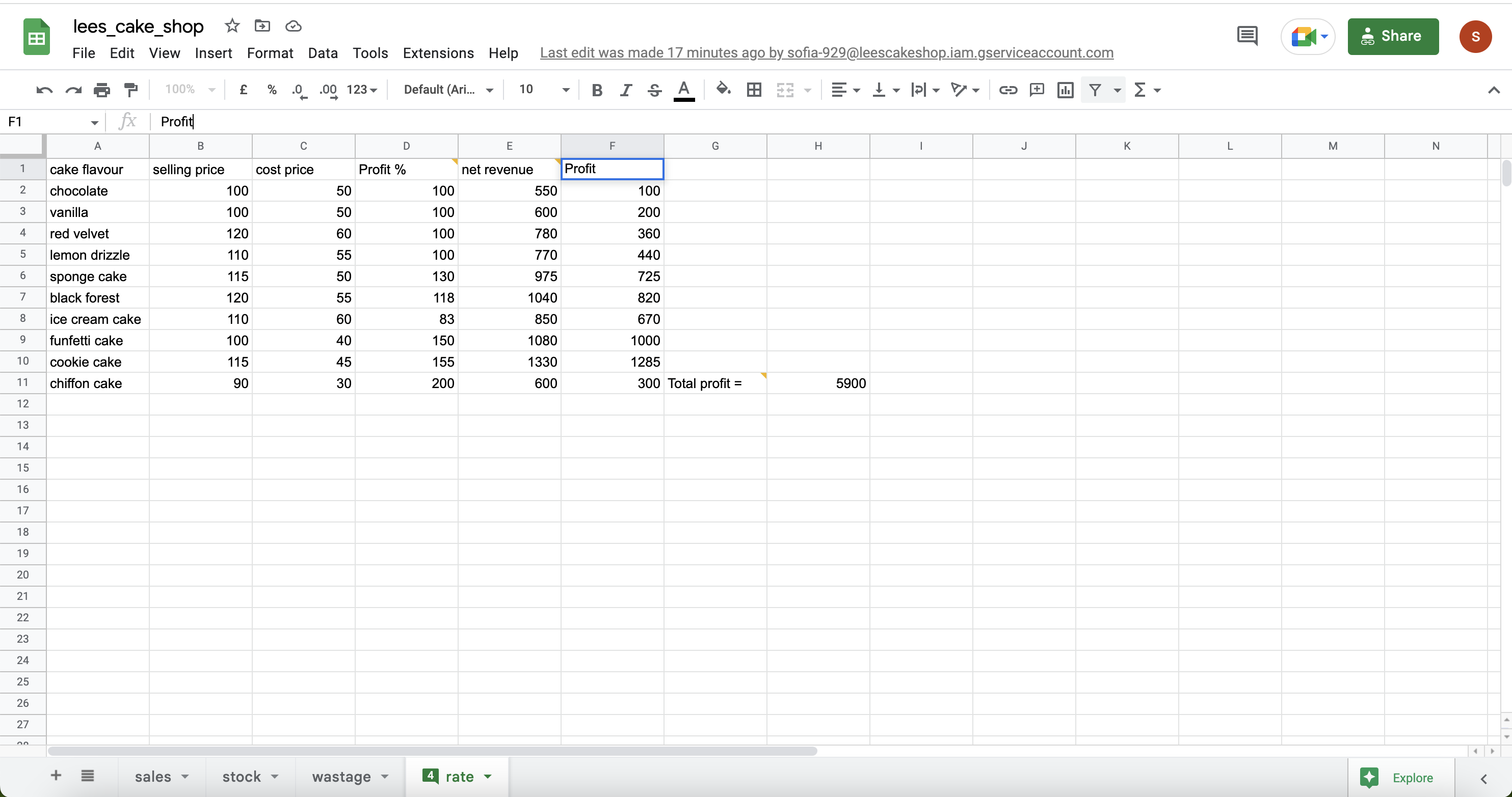 GitHub - Sofia-Bourdon/lees-cake-shop: A Python-based command-line ...