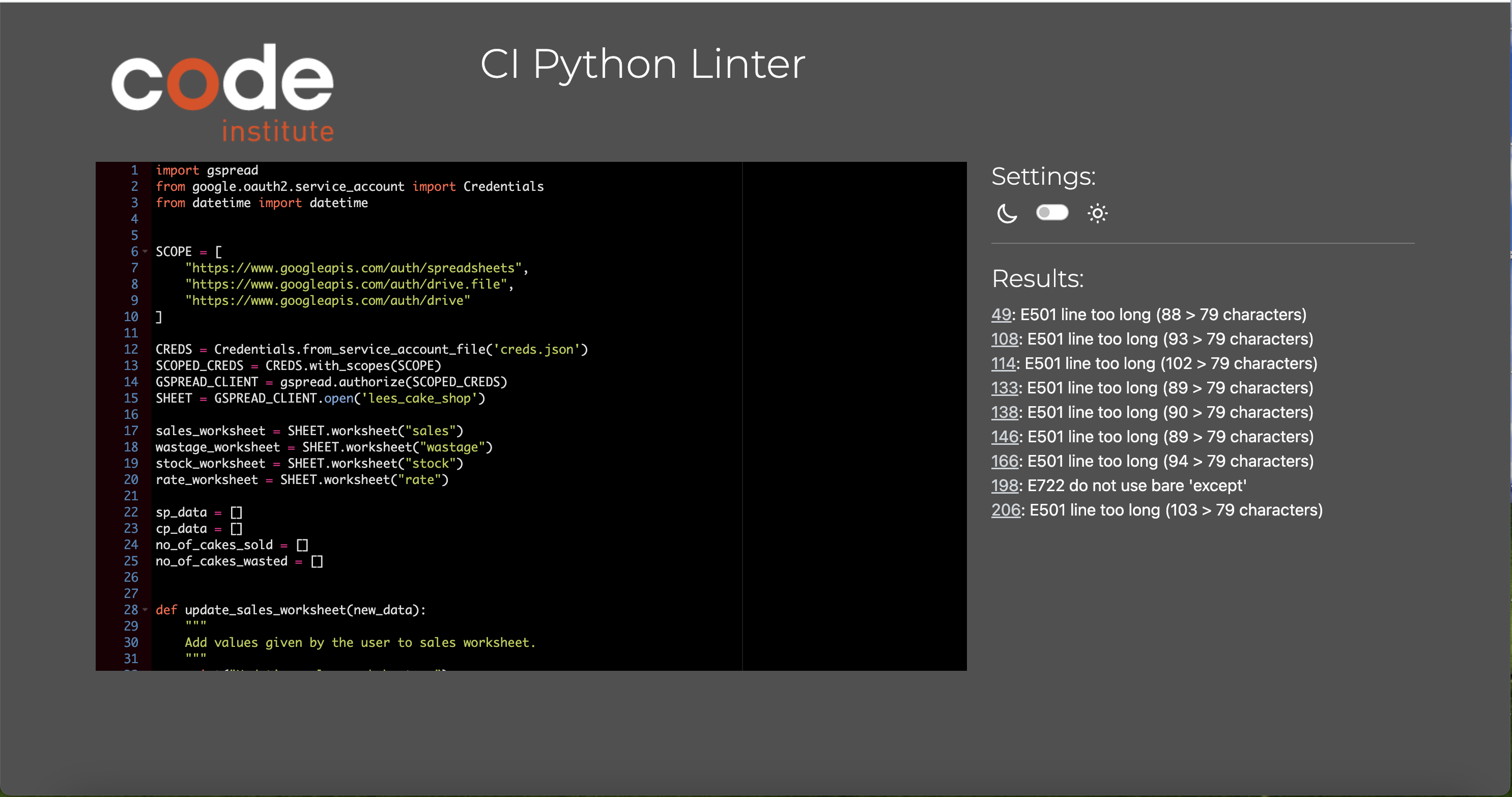 GitHub - Sofia-Bourdon/lees-cake-shop: A Python-based command-line program running on a Heroku ...