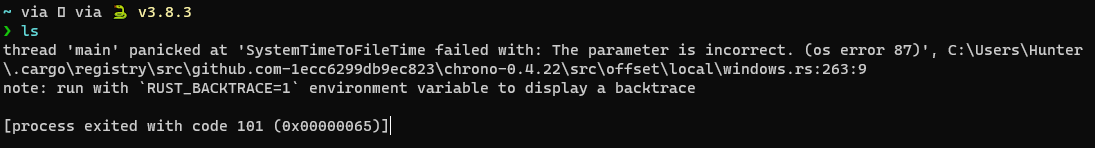 Nushell Crashes When Displaying User Folder · Issue 6574 · Nushellnushell · Github