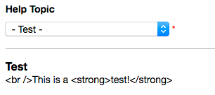 HTML tags are visible in the secondary language (help topic ...