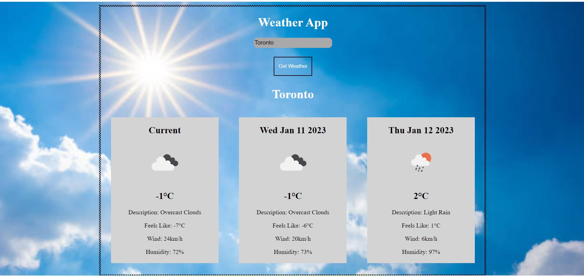 GitHub - DanishMujeeb/Weather-App